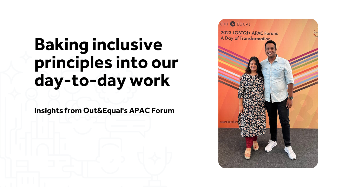Baking inclusive principles into our day-to-day work